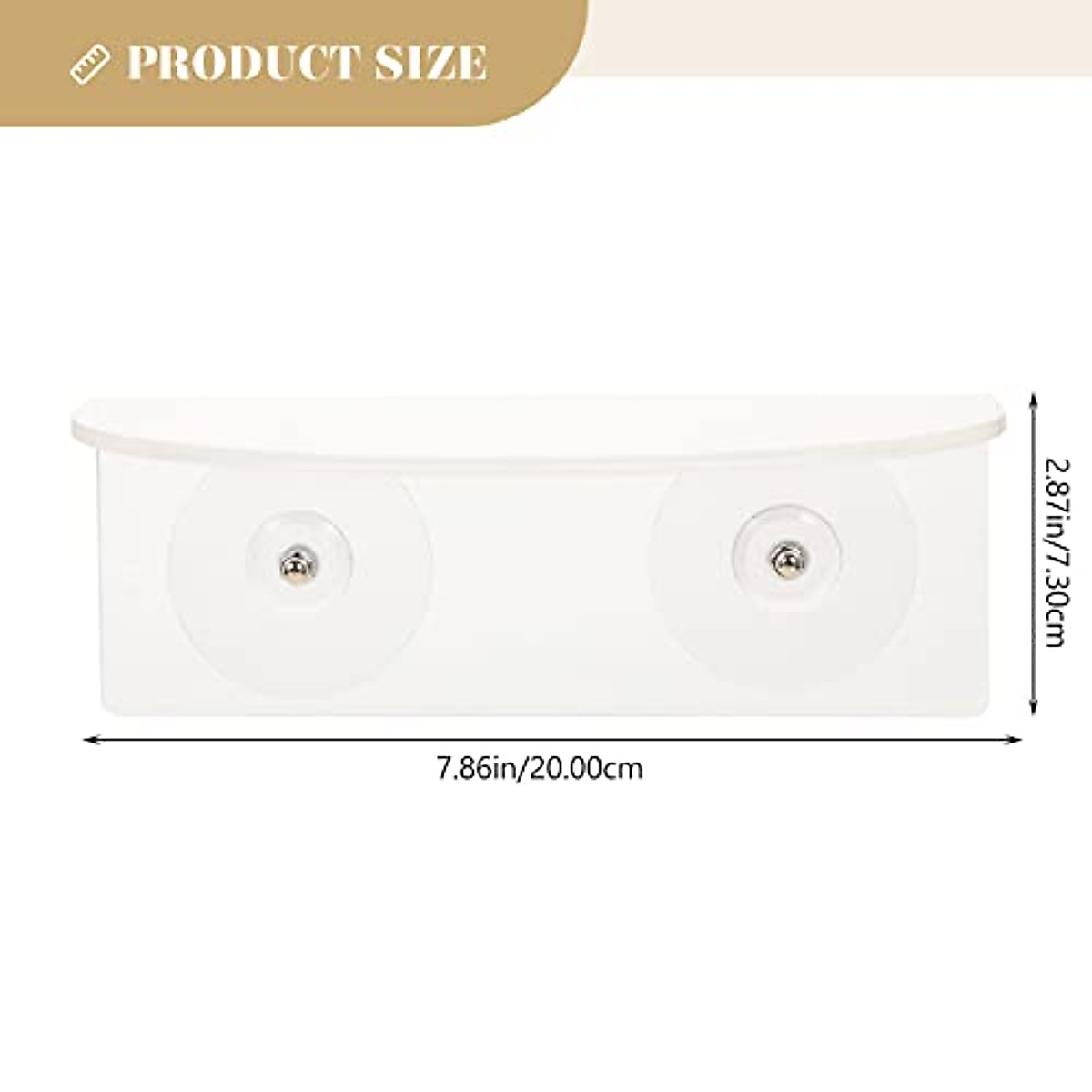 GANAZONO 1 Set Plant Support Plant Shelf Bonsai Stand Indoor Plant Pot Clear Plant Pot Wall Mount Floating Shelf Suction Cup Pot Racks Practical Plant Holders Suction Cup Plant Holders