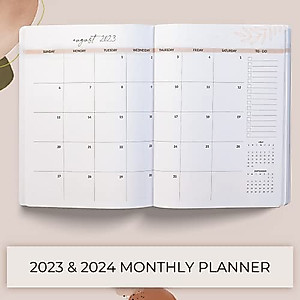 Simplified 2023-2024 Monthly Planner and Calendar Book - Beautiful Abstract To Do List Notebook Easily Organizes Your Tasks to Boost Productivity - Runs Until December 2024