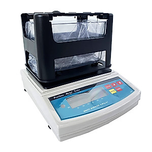 HFBTE Solids Densimeter Electronic Solid Density Meter Digital Density Meter Gravity Balance Gravimeter for Measuring Plastic Rubber,Etc Precision 0.005g Accuracy 0.001g/cm3 Maximum Weight 300g