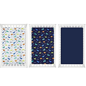 PHF 3 Pack Soft Bassinet Sheets, Star Comfy Cradle Sheets for Baby Boys Girls Neutral, Universal Fit for Most Cradle and Bassinet Mattress, Grey White Star