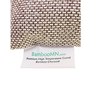 BambooMN Activated Moso Bamboo Charcoal Air Purifier Deodorizer Freshener Odor Absorber Purifier Bags, Tan - 5 Bag, 500 grams Per Bag