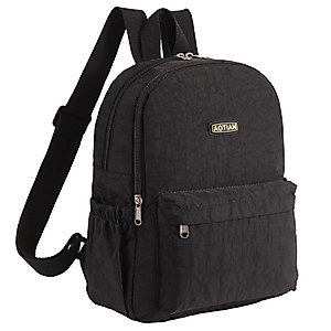 AOTIAN Small Lightweight Nylon Casual Travel Hiking Bag Daypack Backpack for Girls and Women Blue