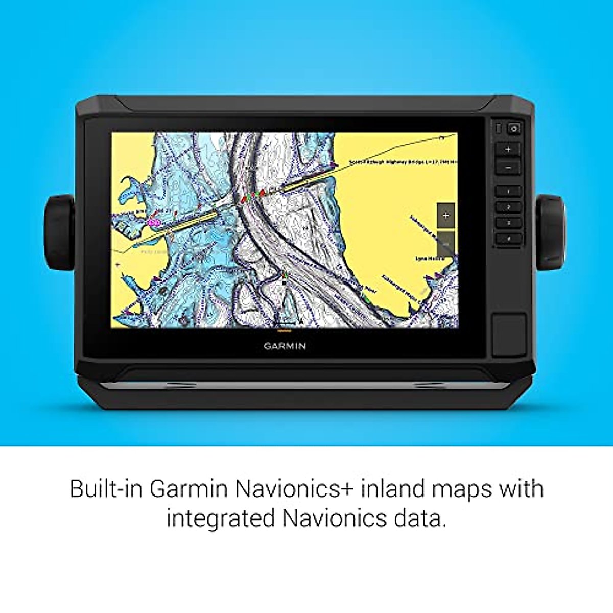 Garmin ECHOMAP UHD2 93sv with GT56 Transducer, 9" Touchscreen Chartplotter, Garmin Navionics+ U.S. Inland