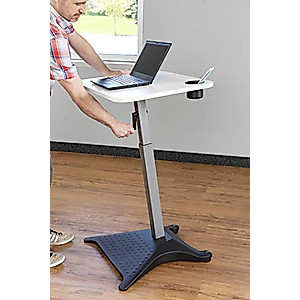 Safco Products 1964WH Focal Brio Adjustable-Height Standing Desk, White