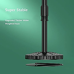 Phone Holder for Desk,Angle Height Adjustable 360 Rotation Cell Phone Stand(Black)