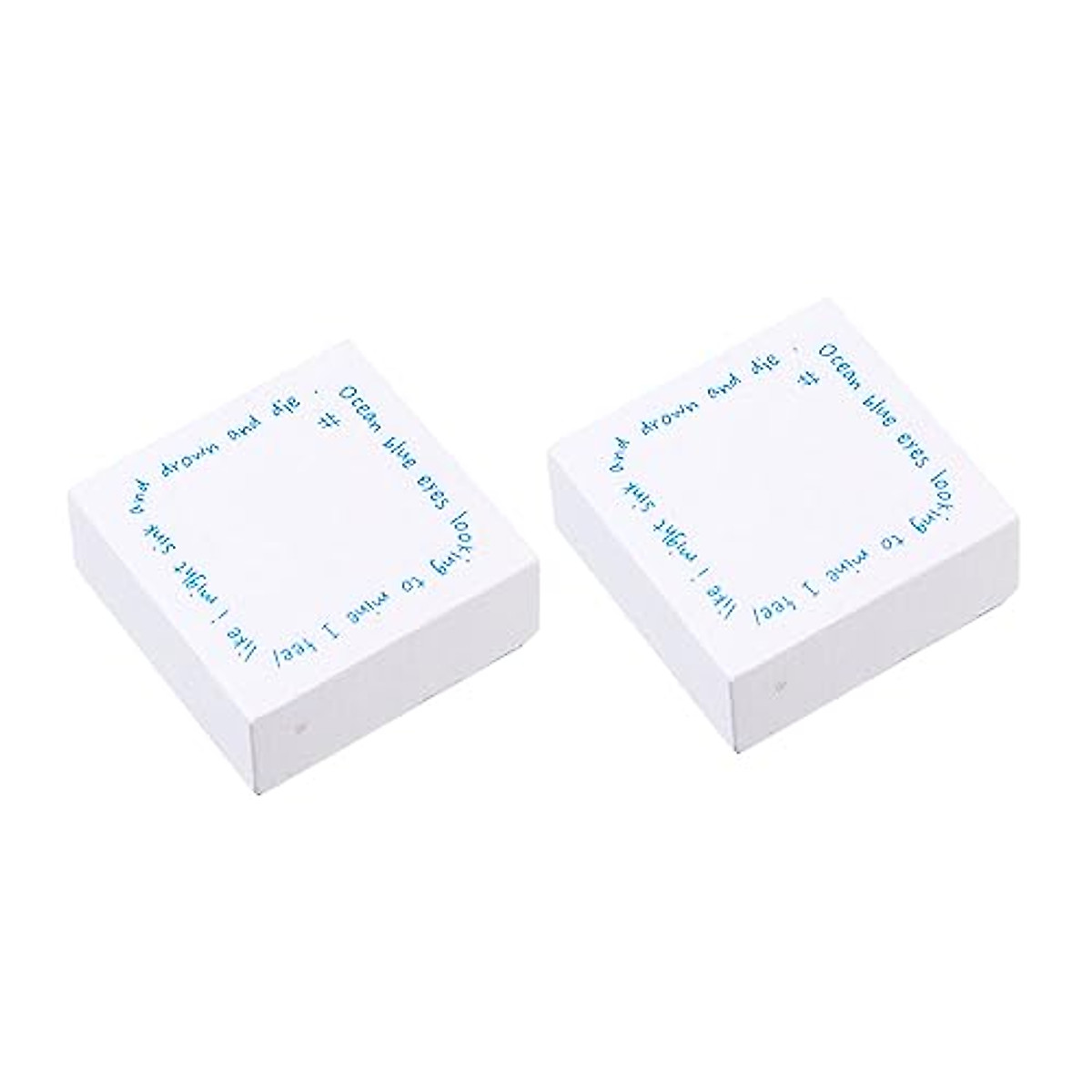 VILLCASE 2pcs Seal Decorative Wood Photo Album Scrapbook Seal Stamp Retro Decor Wooden Stamps Blue Decor Scrapbook Stamp DIY Seal Students Stationery Rubber Simple Hand Account