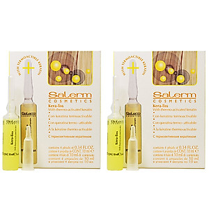Salerm Kera-liss vials 4 x 0.34oz / 10ml "Pack of 2"