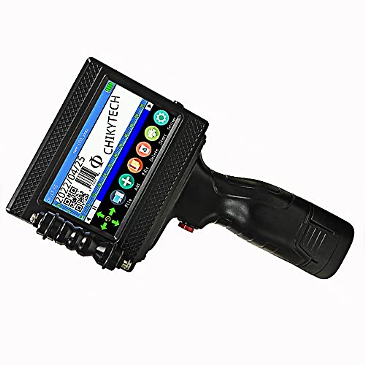 Portable upgrading handheld inkjet printer ZK-1690 with 4.3 Inch Touch Screen Quick-Drying Handheld Inkjet Printer (Support 22 Languages Including English, German, French, Japanese, Italian, etc.)