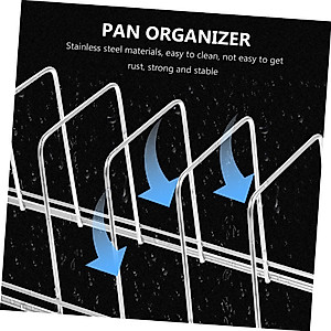 VILLFUL 2 Pcs Drainer Dish Rack Cabinet Organizer Shelf Baking Sheet Organizer Sink Storage Rack Pot Lid Storage Rack Pot Lid Organizer Dish Holder Rack Pot Lid Storage Rack for Cabinet