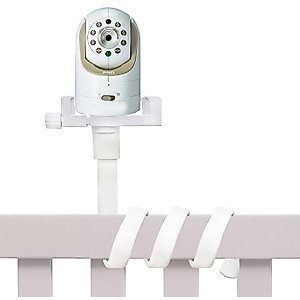 GUCHO Baby Monitor Mount for Crib, Universal Baby Monitor Holder Compatible for Infant Optics, Crib Camera Mount Stand with Clip