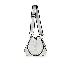 Haute Shore - Lindsey Blanc Puffer Bucket Bag, White Quilted