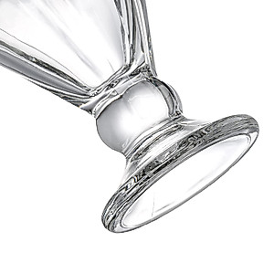 Hacaroa 6 Pack Glass Ice Cream Bowls Small Sundae Cups, 6.5 Ounces Footed Dessert Bowls Milkshake Glasses, Clear Cute Trifle Bowls for Pudding, Parfait, Fruit, Clover Shape