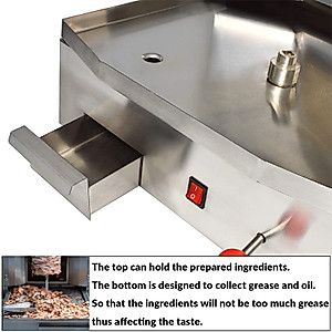 Li Zhen 3 Burners Shawarma Machine Commercial Chicken Shawarma Machine Gyro Grill Rotating Kebab Machine for Commercial Kitchen Use, Silver,41.9 lbs.