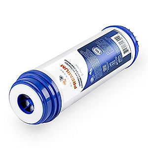 Aquaboon Premium 5 Micron 10" x 2.5" Coconut Shell Granular Activated Carbon (GAC) Water Filter Replacement Cartridge, 6 Pack