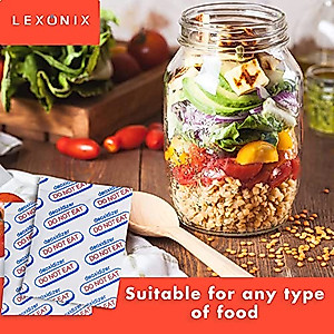 Lexonix 300cc (100 Pack) Food Grade Oxygen Absorbers for Food Storage, (5 Pcs Pack of 20 sets) for Vacuum Seal or Mylar Bag Food Storage Keep Food Fresh Anti Oxygen Absorbing Packets (300cc)