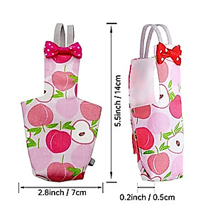 6 Pieces Bird Diapers, Washable Reusable Parrots Nappy with Waterproof Inner Layer Soft Small Pet Birds Flight Suit for Budgie Parakeet Cockatiel