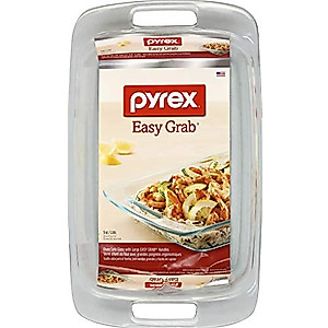 Pyrex Easy Grab 3-Quart Oblong Glass Bakeware Dish