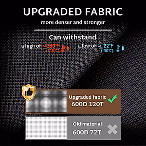 iBirdie Outdoor Sectional Cover for 100 x 100 inch L-Shaped Patio Sofa Waterproof Weatherproof 600D Heavy Duty Garden Furniture Cover for Outside L Shape Couch