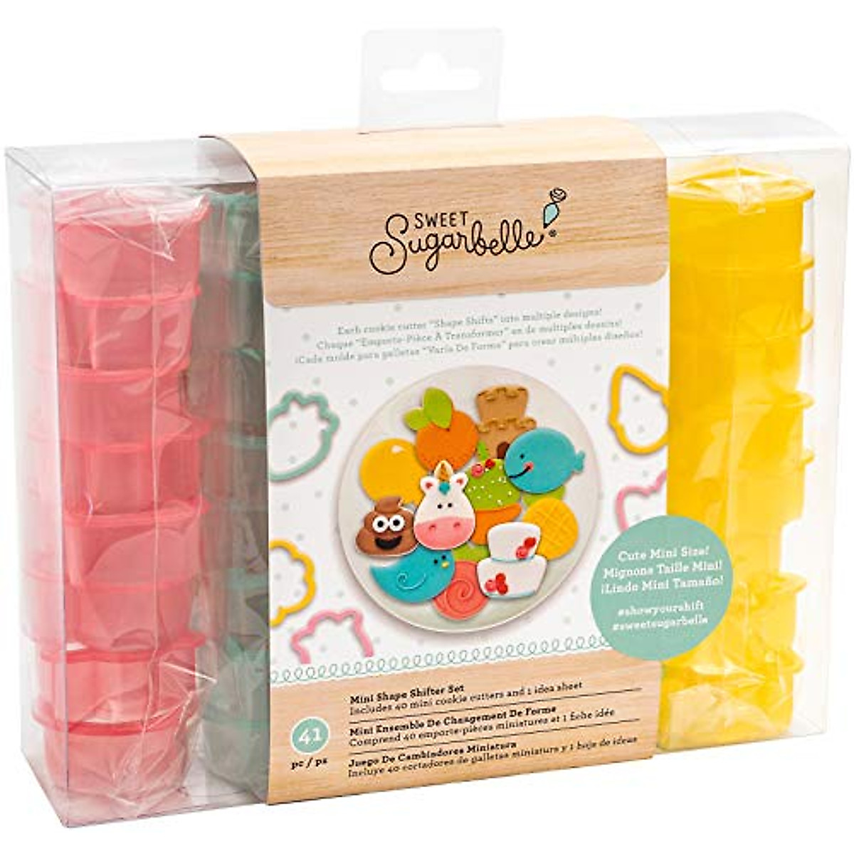 Sweet Sugarbelle Mini Shape Shifters Cookie Cutter Set, Create Sweet Mini Cookies for Parties, Birthdays, Holidays, Baking, Cooking, Kitchen, Crafting, and More