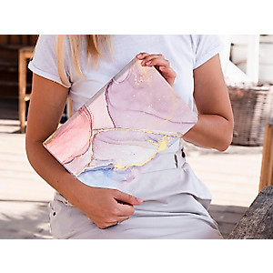 Case for Samsung Galaxy Tab A8 10.5 Inch 2022 Samsung Tab A8 Cover Pink Marble Galaxy A8 Tablet 10.5'' Case Heavy Duty Shockproof Protective Hard Shell Cover