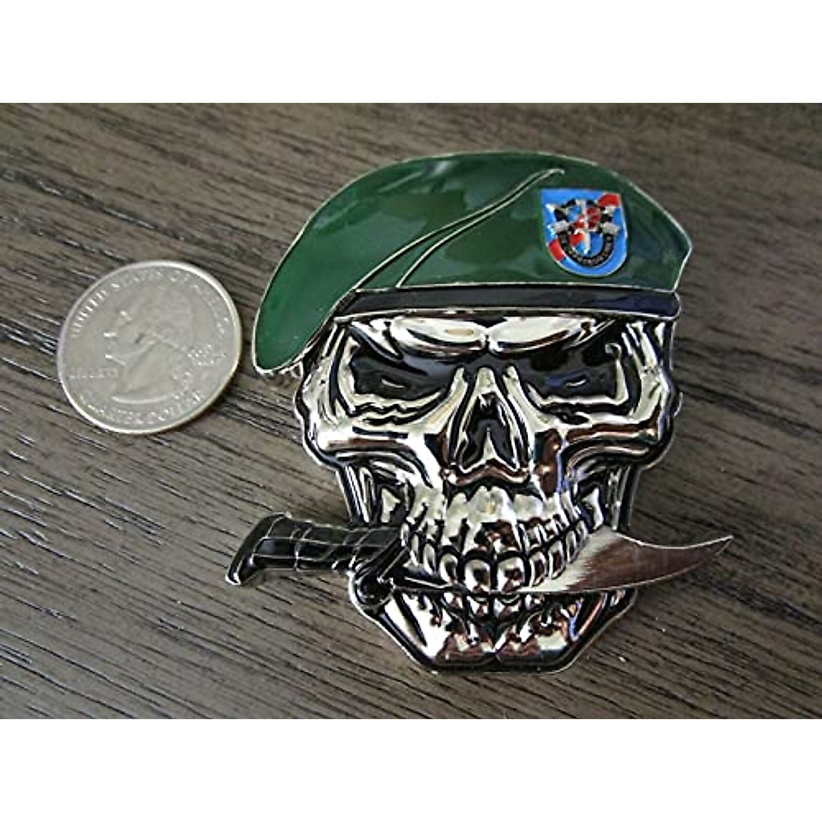 US Army 20th SFG(A) Special Forces Group Creed Green Berets Skull Challenge Coin