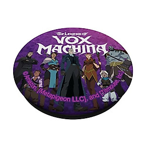 The Legend of Vox Machina Cast Photo on Purple PopSockets Standard PopGrip
