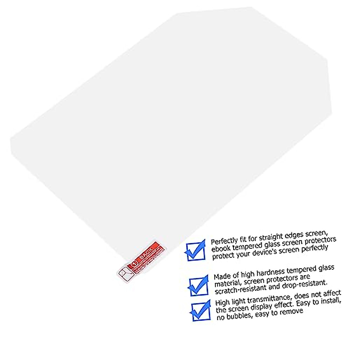 SWOOMEY Peacock Applique Clear Protective Film 2pcs Tempered glass film Reader Tempering protective film ebook tempered glass film protector ebook ebook screen film clear e-