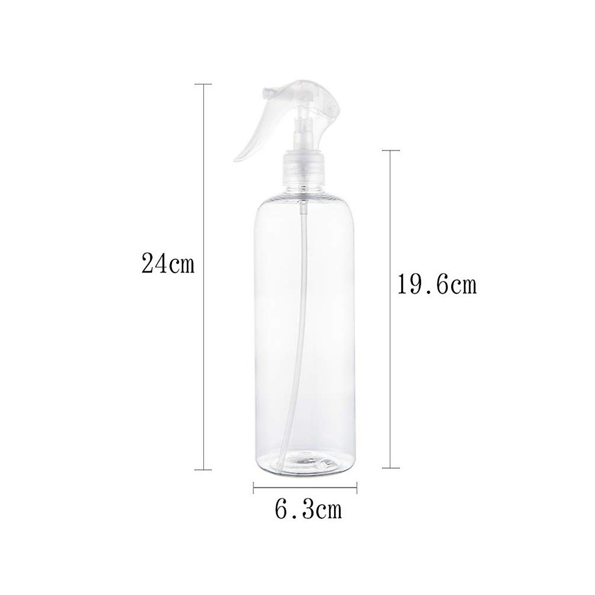 HEMOTON 3 Pcs Plastic Spray Bottle Empty Mist Spray Bottle Trigger Sprayer Leak Proof Refillable Atomizers for Hair Salons Household Cleaners