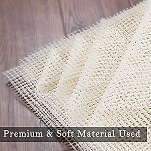 Rose Home Fashion RHF Non-Slip Area Rug Pad Round 4' - Protect Floors While Securing Rug and Making Vacuuming Easier Round 4'