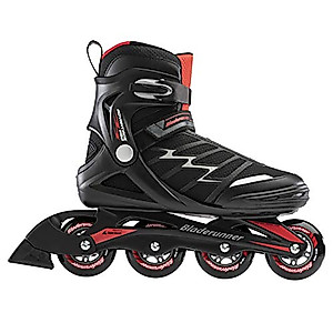 Bladerunner by Rollerblade Advantage Pro XT Men's Adult Fitness Inline Skate, Black and Red, Inline Skates, 13