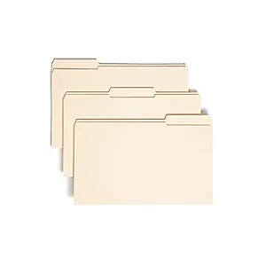 Smead File Folders, Reinforced 1/3-Cut Tab, 1-1/2" Expansion, Legal Size, Manila, 50 Per Box (15405)