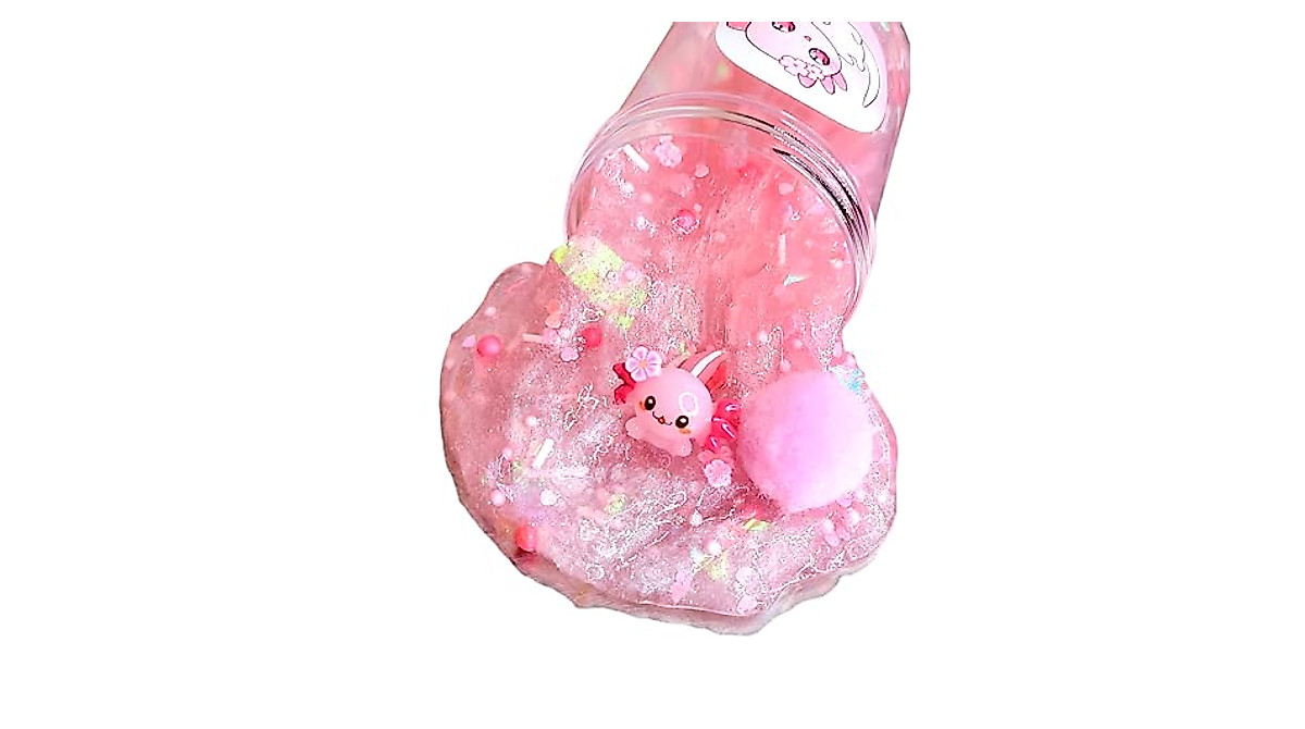 Pinky The Axolotl Handmade Clear Pigment Slime 4oz-Hoshimi Slimes — 🛍️ ...