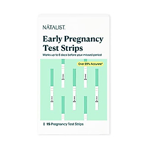 Natalist Pregnancy Test Strips Early Detection for Women Clear & Accurate Results Ease Your Mind up to 6 Days Before Missed Period - 15 Count