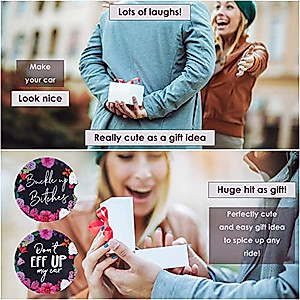 2PCS Car Coasters for Cup Holders - Perfect Absorbent Car Coasters Car Accessories 2.56" Ceramic Coasters with Cork Back and Finger Slot,Car Cup Holders Coasters to Keep it Clean and Dry