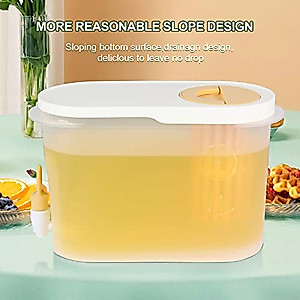 Urcreeds Cold Brew Iced Coffee Maker with Stainless Steel Mesh Filter and Leak-proof Faucet,3/4 Gallon Drink Dispenser with Fruit Infuser for Fridge, Beverage Dispenser With Spigot for Parties(Green)