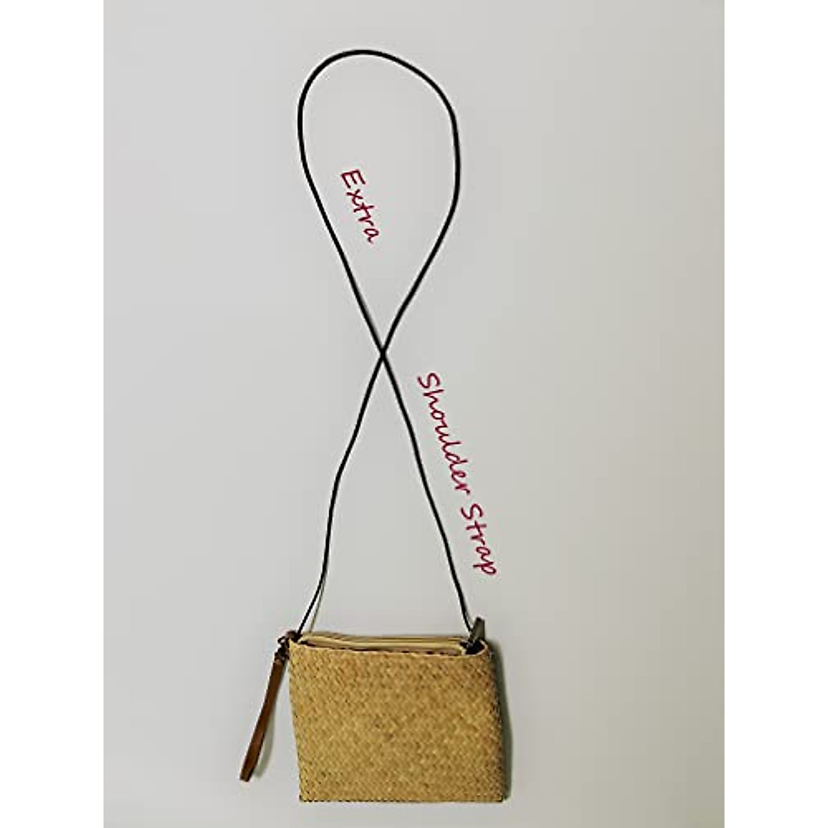 ViJade Handmade Seagrass Woven Straw Wallet Purse Handbag with Fabric Lining for Varied Occasions and Lifestyles