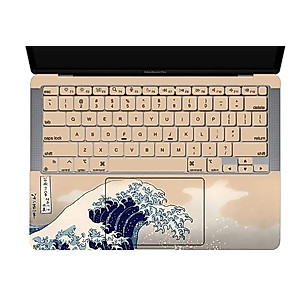 Nekoty Textured Laptop Skins compatible with MacBooks Pro 16" 14" 13" Air 13" 2019-2022 - Great Waves