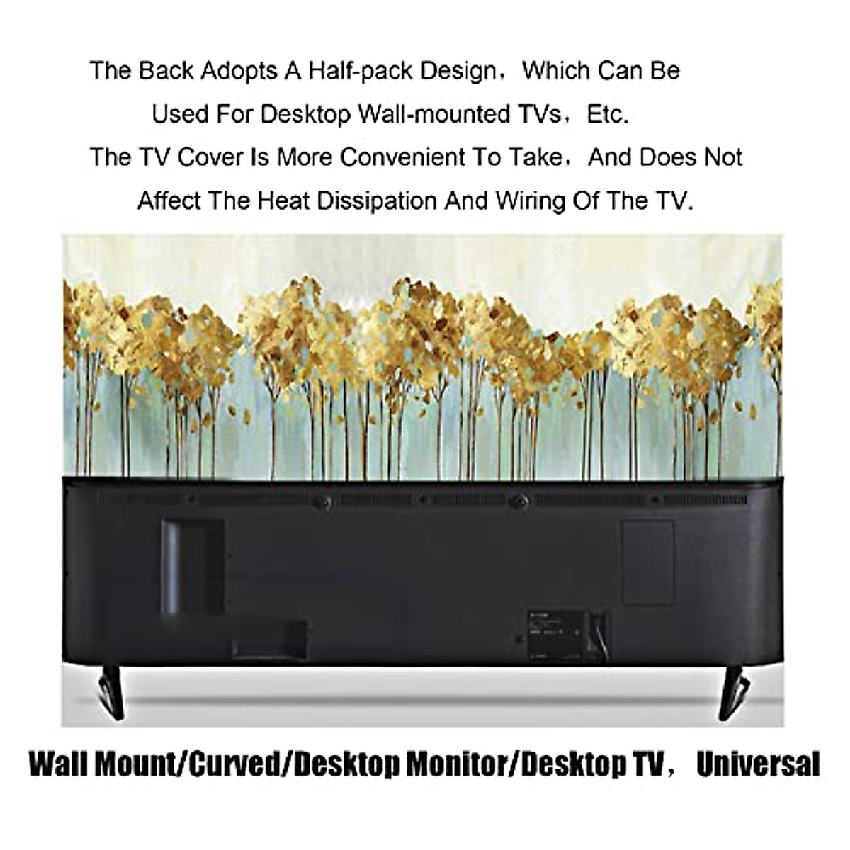 Screen Protector 32-86 Inch Indoor Universal TV Cover Dust Cover，Home TV Cover LCD TV Dustproof Cover for Desktop TV，LED Screen Monitor(Size:40 in)