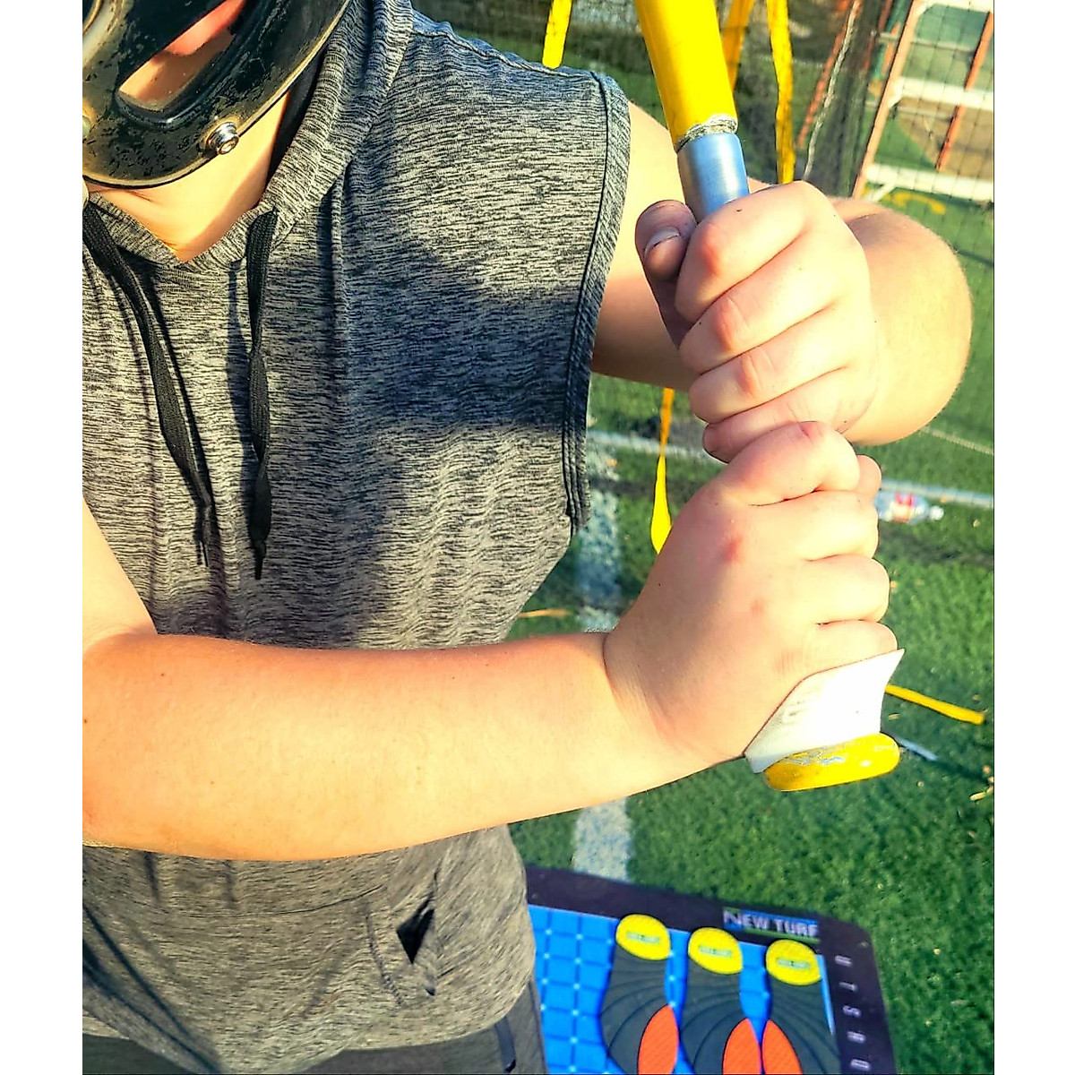 THE SwingRing (White) Baseball and Softball bat Grip Vibration dampening Protection…