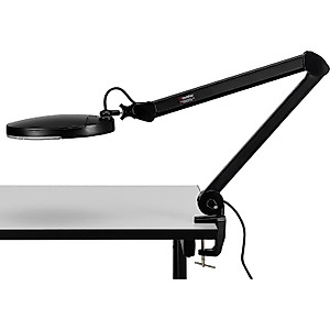 Global Industrial LED Magnifying Lamp, 3 Diopter, Black