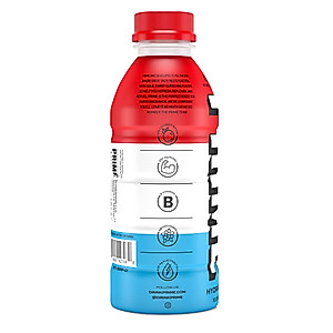 PRIME Hydration ICE POP | Sports Drinks | Electrolyte Enhanced for Ultimate Hydration | 250mg BCAAs | B Vitamins | Antioxidants | 2g Of Sugar | 16.9 Fluid Ounce | 12 Pack