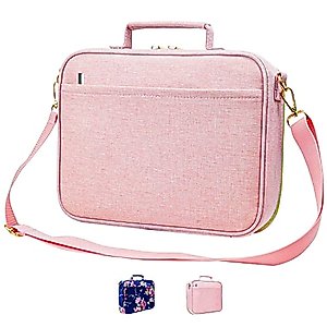 ATDIAG Bible Cover for Women,Carrying Book Case Church Bag Bible Protective with Handle and Zippered Pocket Adjustable Shoulder Strap,Perfect Gift for Women Girls Kids
