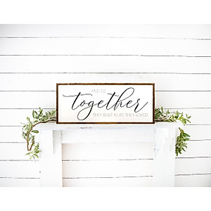 10x20 inches, And So Together They Built A Life They Loved Sign - Together They Built A Life They Loved - Above Bed Signs - Signs For Home - Signs For Above Bed - Bedroom Wall Art - Bedroom Decor PAR