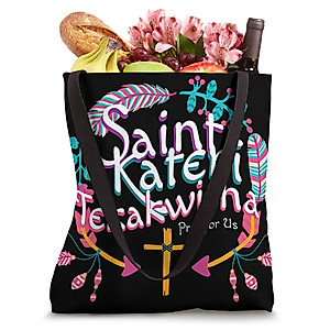St Kateri Tekakwitha Lily of the Mohawks Catholic Saint Tote Bag