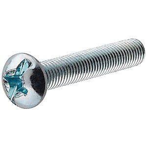 The Hillman Group 90218 8-32-Inch x 4-Inch Round Head Combo Machine Screw, 100-Pack, Zinc