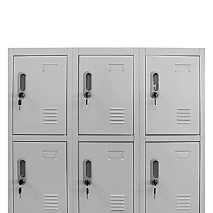 vidaXL Locker Cabinet with 12 Compartments 35.4"x17.7"x70.9"