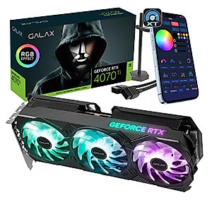 GALAX GeForce RTX™ 4070 Ti EX Gamer V2, Xtreme Tuner App Control, 12GB, GDDR6X, 192-bit, DP*3/HDMI 2.1/DLSS 3/Gaming Graphics Card (with Graphics Card Brace Support)