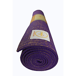 Maji Sports Jute Yoga Mat, Purple, 24 x 68 x 4.5mm