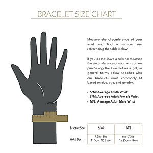 Rastaclat Braided Bracelet for Men and Women of All Ages - Lauryn Black/Peach Gold Bracelet | Adjustable Stackable Bracelet Braided by Hand (Small/Medium)