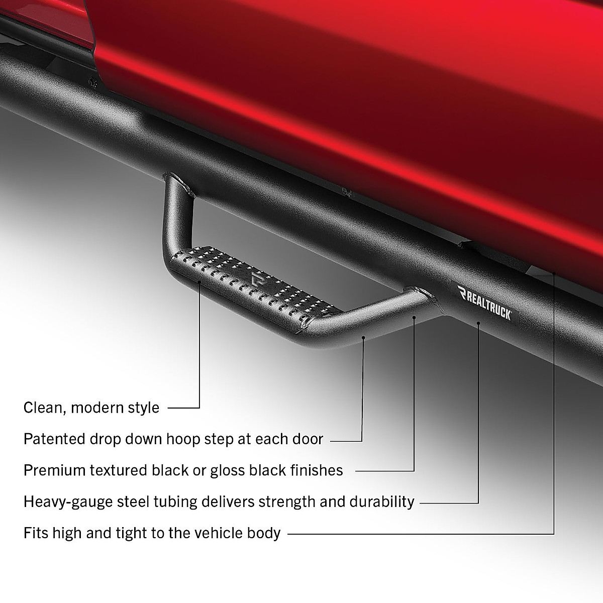 N-Fab Nerf Steps | Textured Black, Cab Length | F9984CC-TX | Fits 1999-2016 Ford F-250 / F-350 Super Duty Crew Cab All Beds, SRW / DRW Gas / Diesel